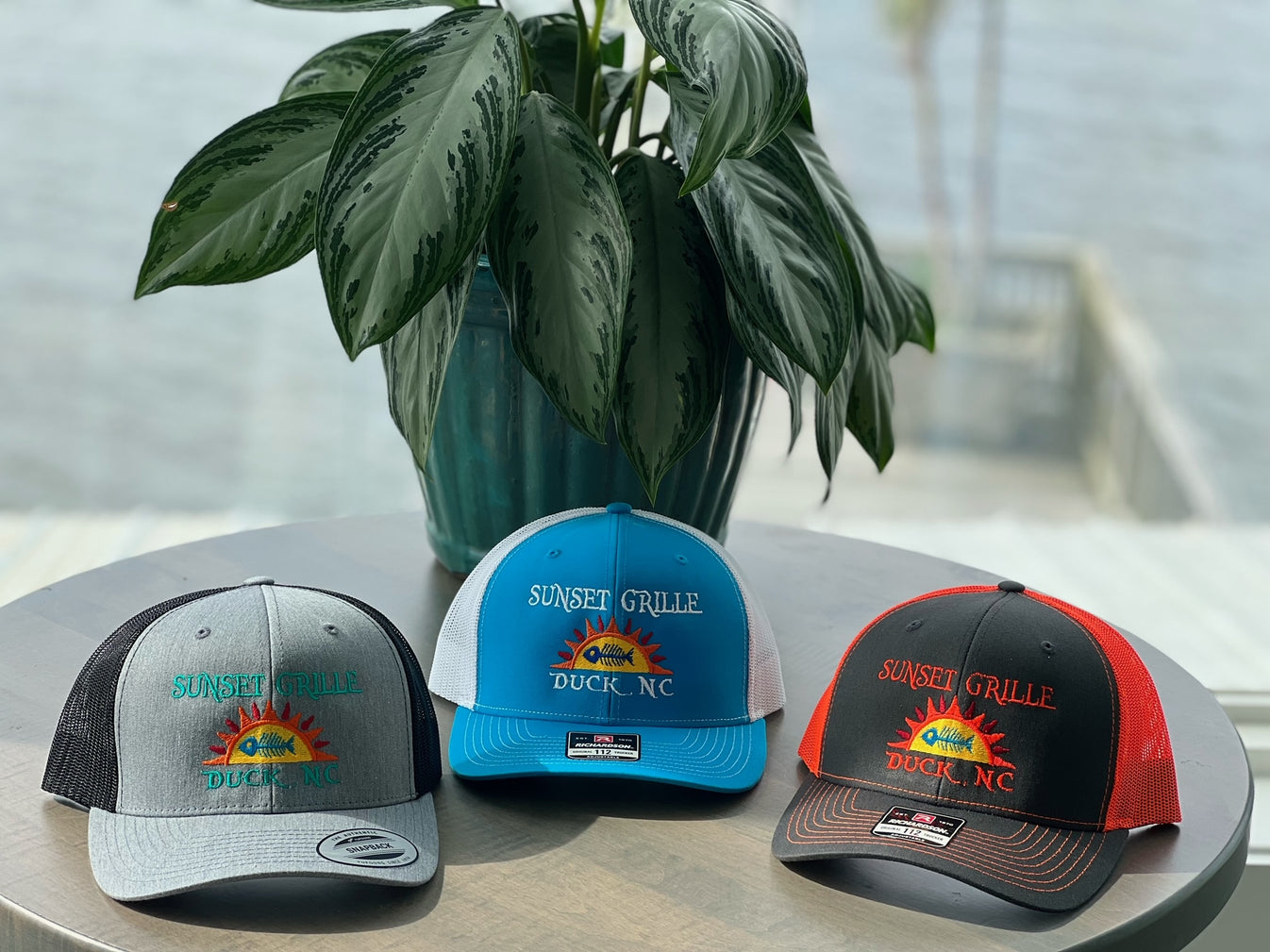 Sunset Trucker Hats – Sunset Grille & Raw Bar - Duck NC